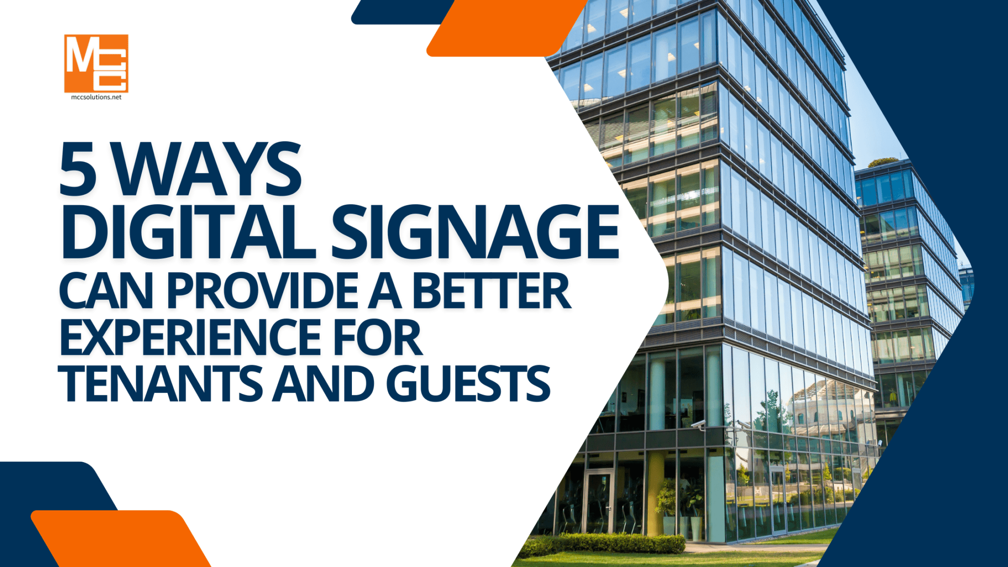 5 Ways Digital Signage Can Provide a Better Multi-Tenant Experience